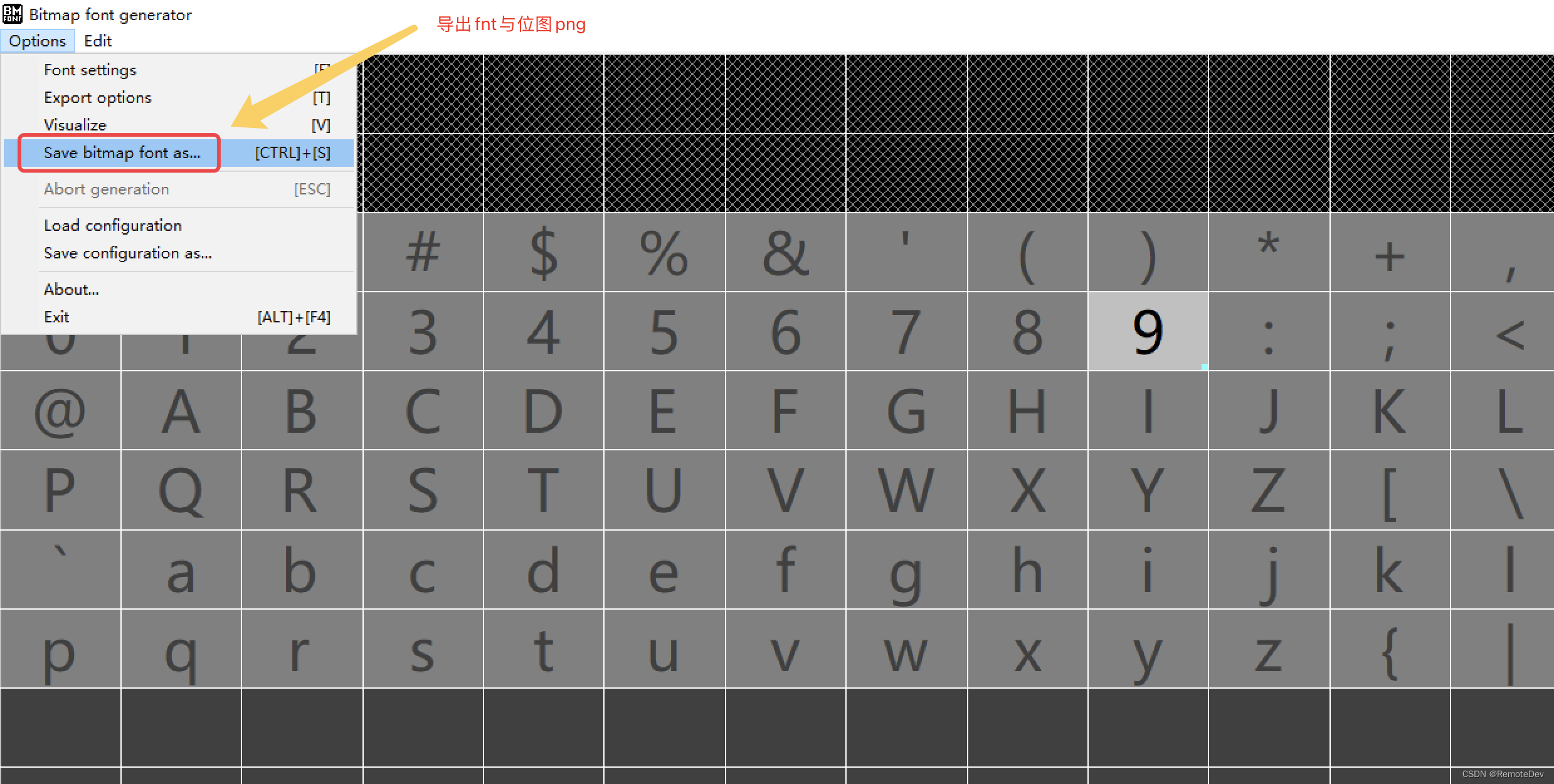 BMFONT制作位图字体并在CocosCreator中使用_bmfont生成ascii字符-CSDN博客