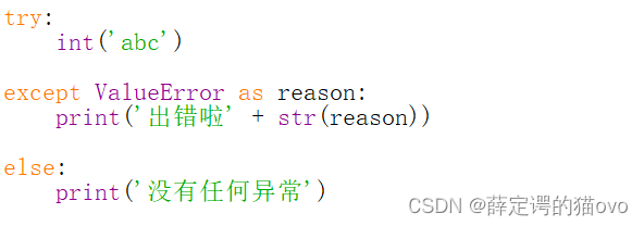 Python基础——异常处理python As Reason Csdn博客 