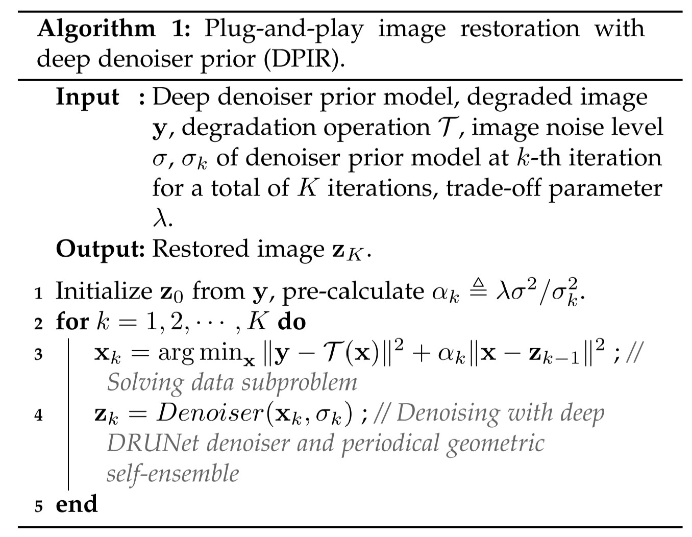 论文阅读笔记（DPIR）:Plug-and-Play Image Restoration with Deep Denoiser Prior-CSDN博客