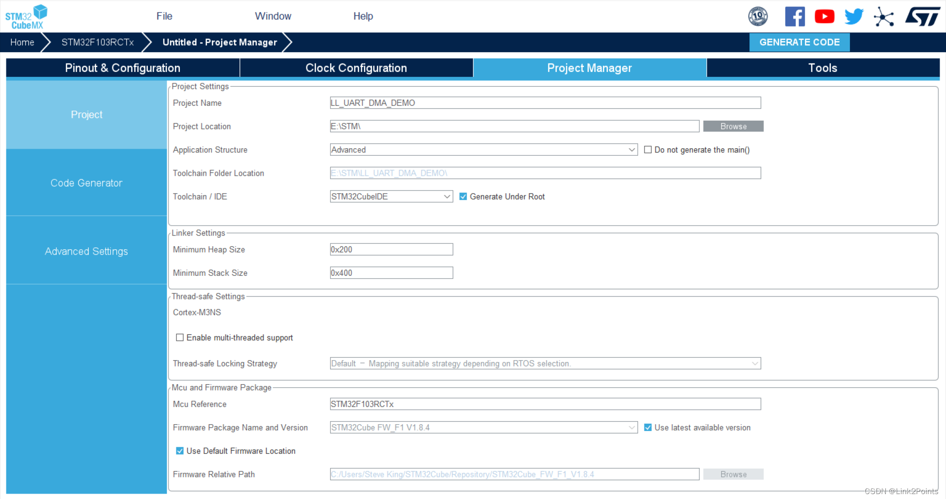STM32 LL库串口收发-CSDN博客