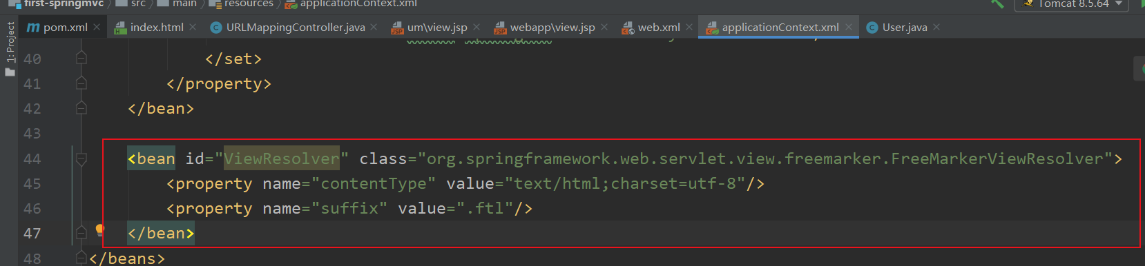 SpringMVC入门与数据绑定13：Spring MVC整合FreeMarker；（ 引入依赖；配置FreeMarker引擎；配置FreeMarker参数；）_freemark 绑定数据 ...
