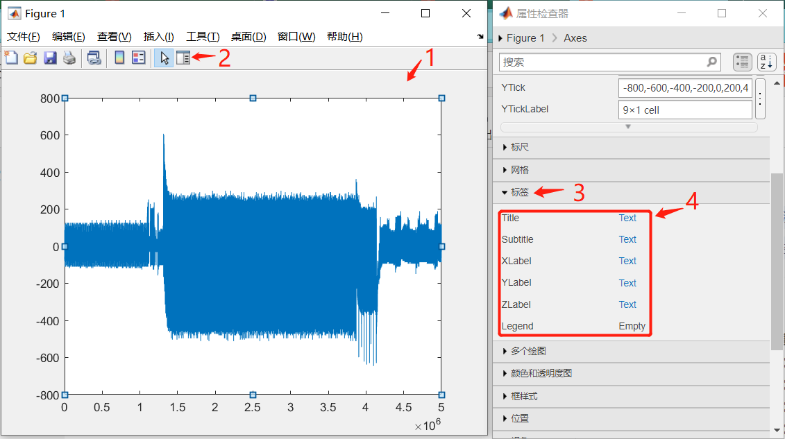 MATLAB2021 Figure图上加标题、标签_matlab figure 标题-CSDN博客