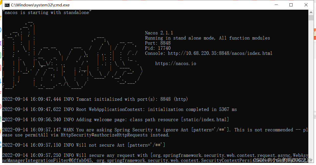 nacos -- 下载 启动 登录_登录nacos-CSDN博客
