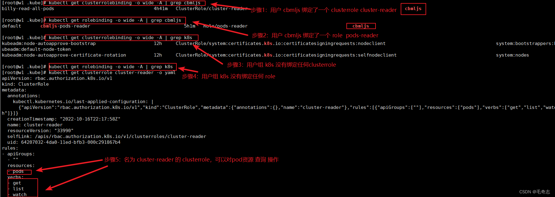 Kubernetes_认证授权_查看一个用户具有哪些权限(RBAC实践类)_查看 clusterrole 权限-CSDN博客