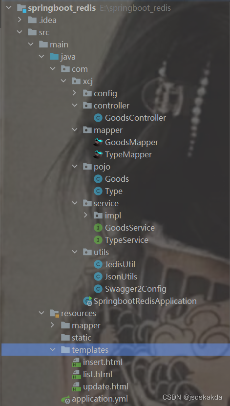 Springboot+Redis+MybatisPlus实现页面缓存增删改查_springboot redis缓存 配置mybatis ...