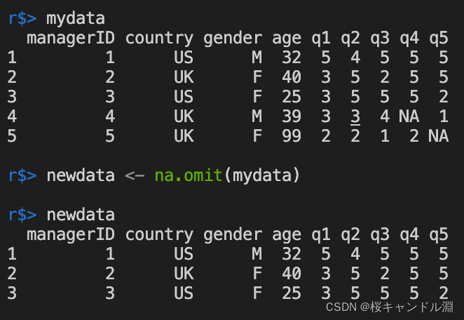 R语言【数据管理】_r语言mydata-CSDN博客