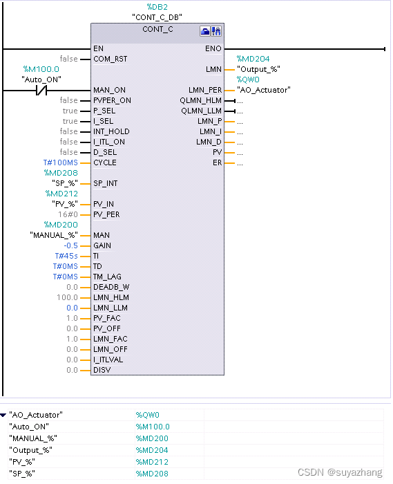 【PLC编程】西门子工艺对象 – 连续控制器CONT_C的使用_博图怎么调用cont-c指令-CSDN博客