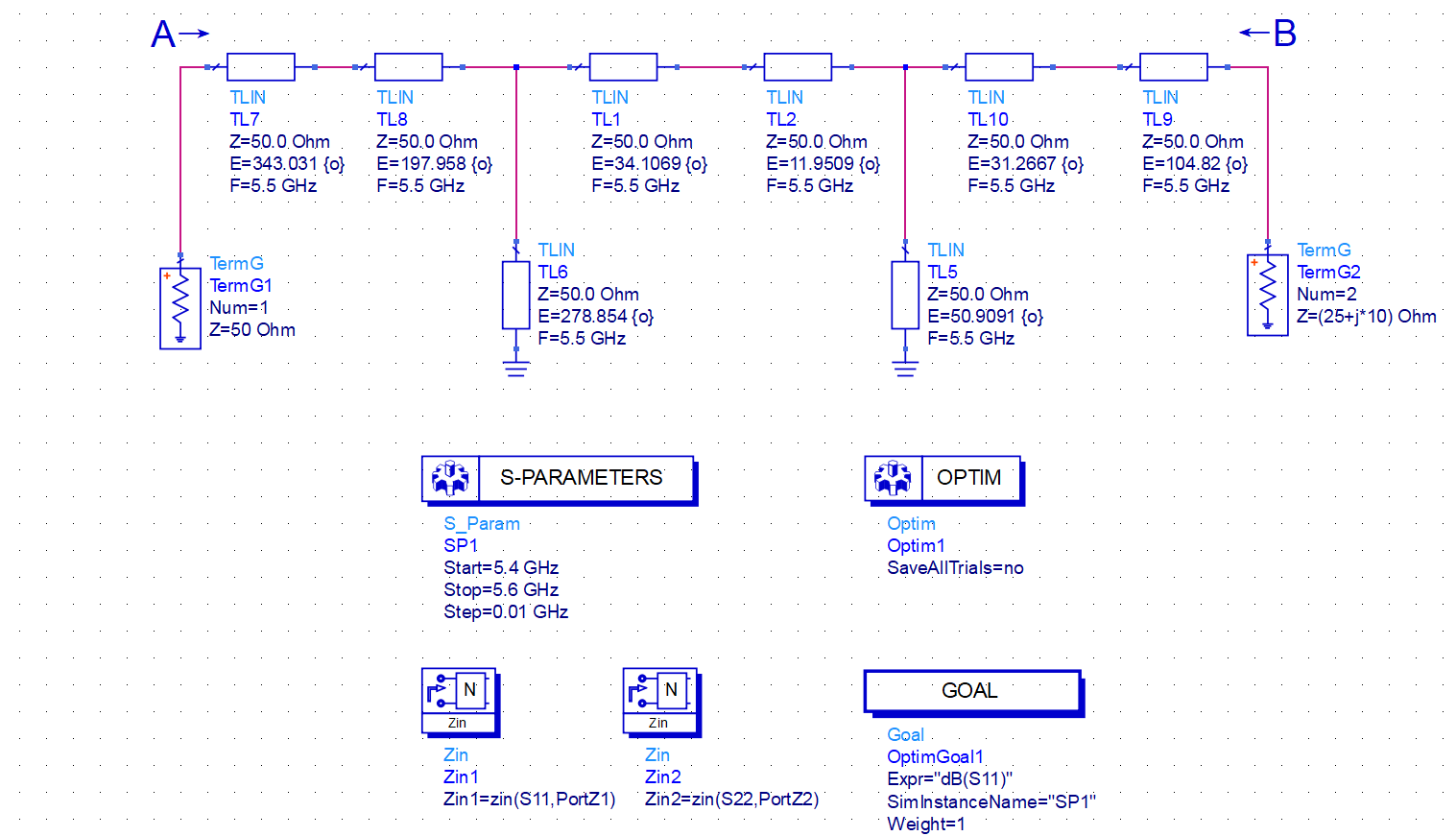在ADS中查看端口输入阻抗的方法_ads zin控件-CSDN博客