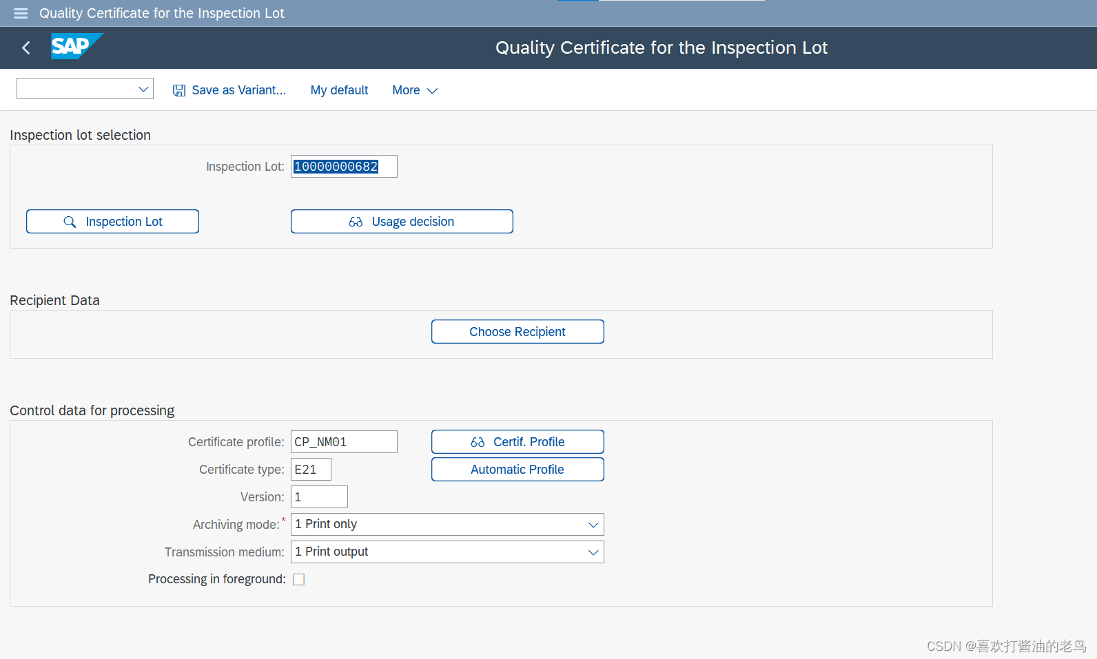 SAP QM Outgoing Quality Certificate初探_sap qc01-CSDN博客