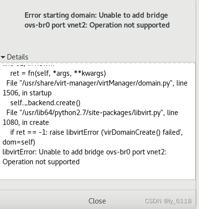 KVM+OVS环境虚机修改网卡为ovs网桥后启动报错_error starting domaln: unable to add bridgeeno1 po-CSDN博客