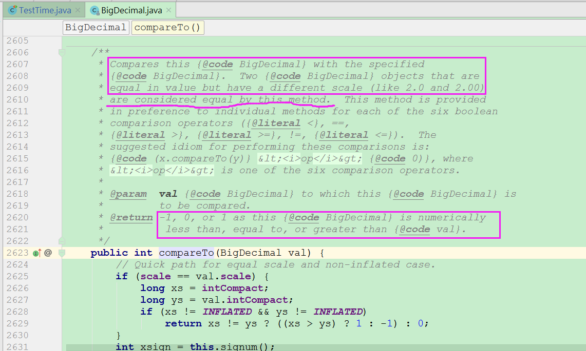 BigDecimal比较大小_bigdecimal 比较-CSDN博客