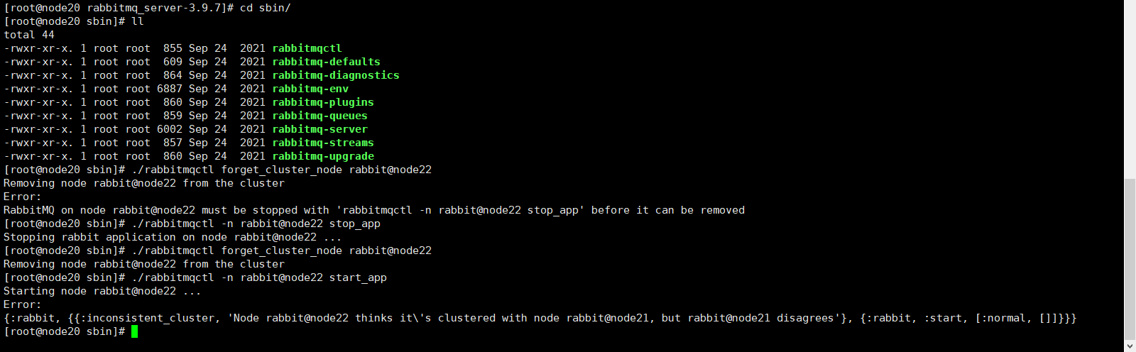 rabbitmq集群部署之路【三】rabbitmq集群篇_feature flags: the previous instance of this node -CSDN博客