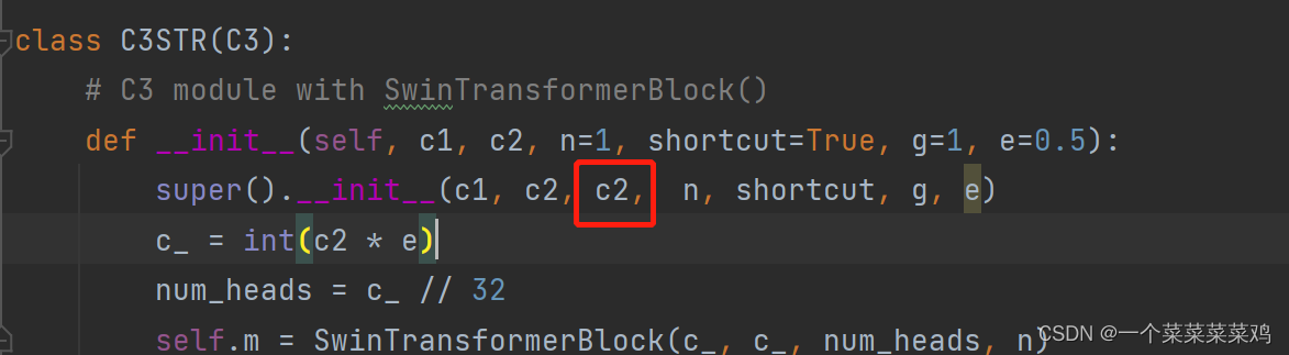 YOLOV5+swin-transformer出现的问题_missing 1 required positional argument: 'c2-CSDN博客
