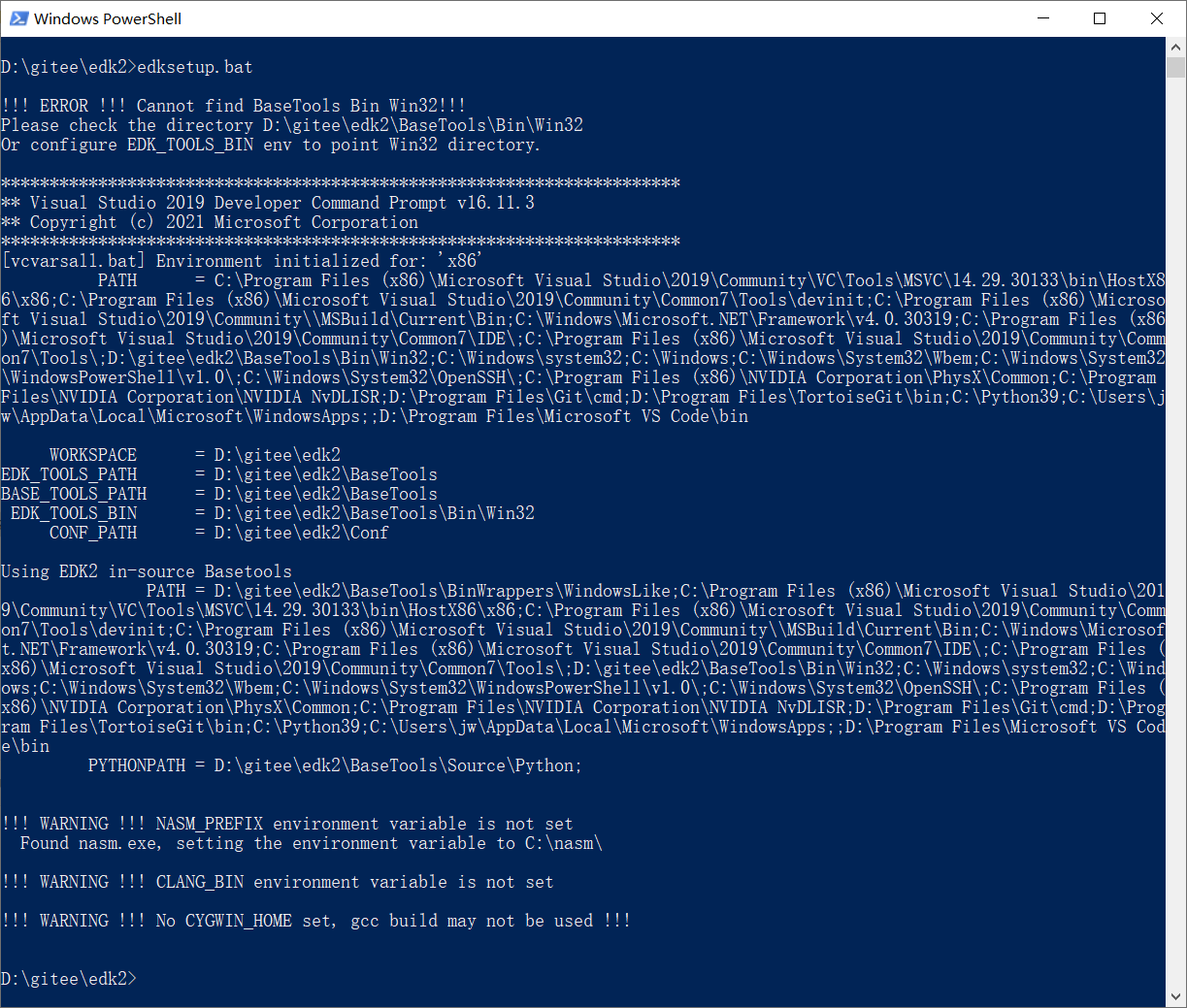 【UEFI实战】EDK编译和使用（更新版）_edk2-basetools-win32 更新-CSDN博客