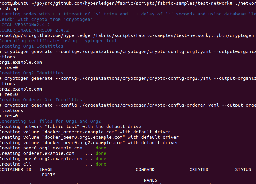 Ubuntu20.04下安装fabric2.4环境 从零开始超详细步骤【亲测有效】及Hyperledger Explorer安装_apt-get install git curl wget ...