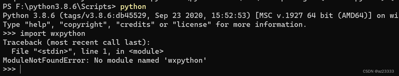 Wxpython库安装成功但是导入失败 Csdn博客