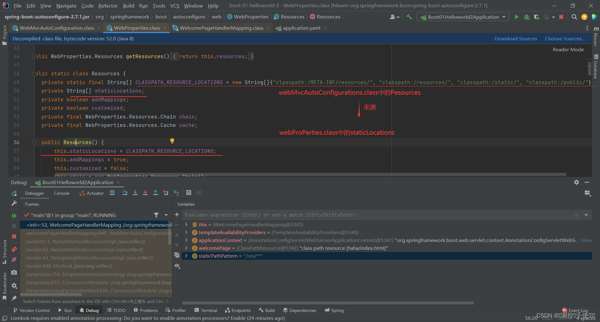 Springboot2学习笔记04 Web Resources Static Locations Csdn博客