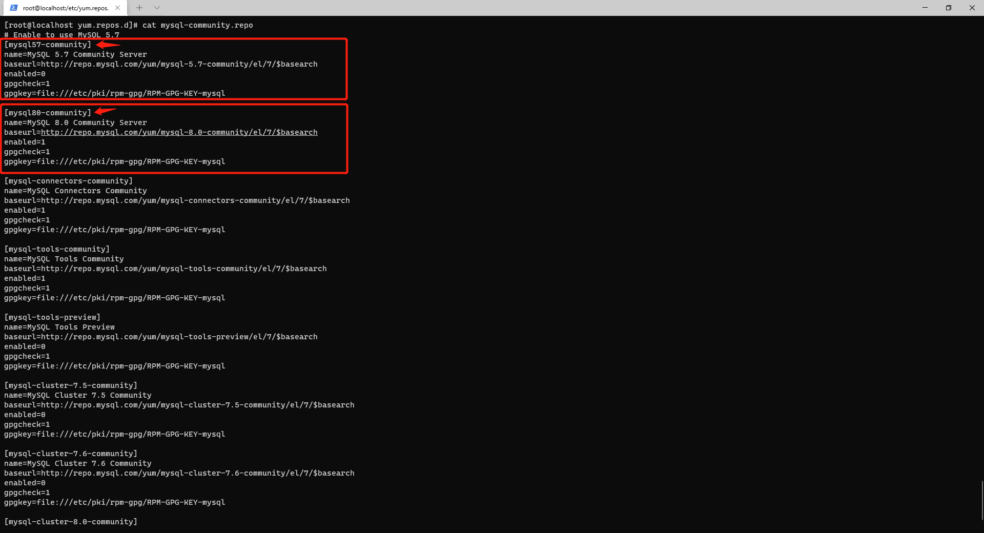 yum指定镜像源安装mysql_yummysql-community-server 镜像-CSDN博客