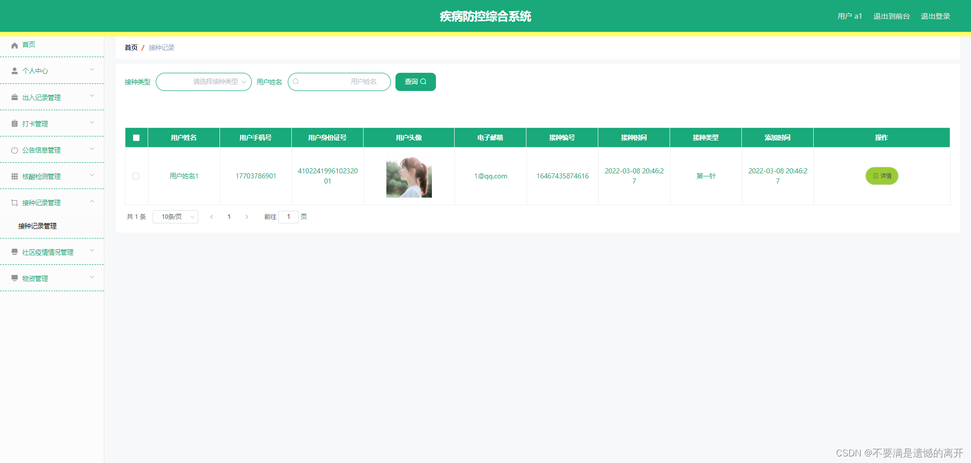 基于springboot的疾病防控综合系统设计与实现 Csdn博客
