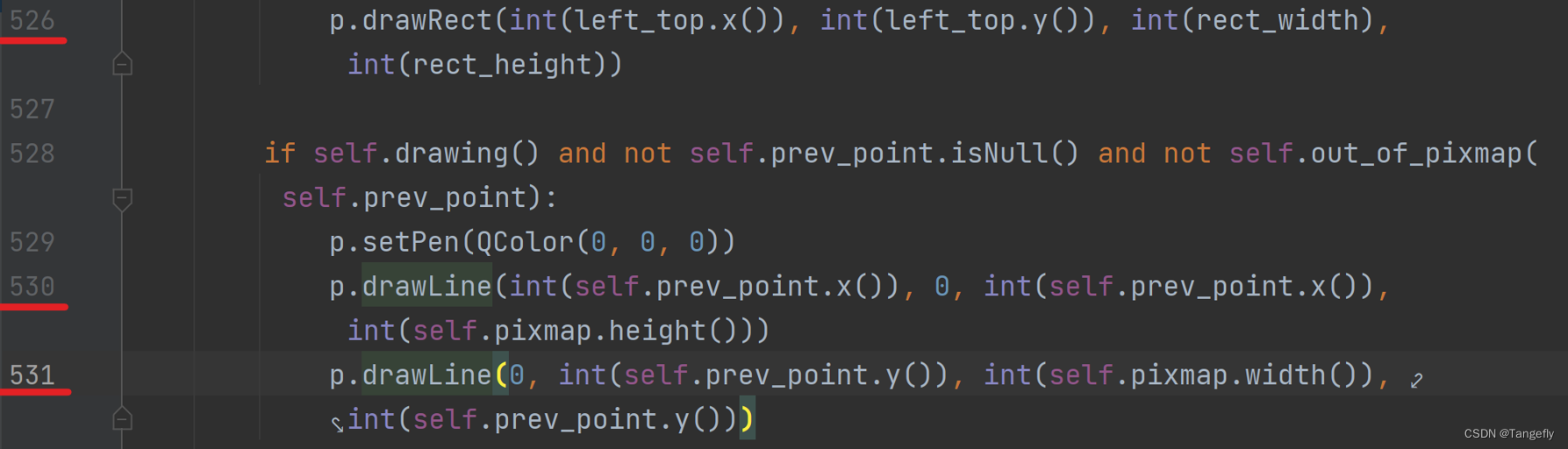 使用labelimg框图闪退报错（TypeError: arguments did not match any overloaded call）_在以下三行改变 drawrect ...