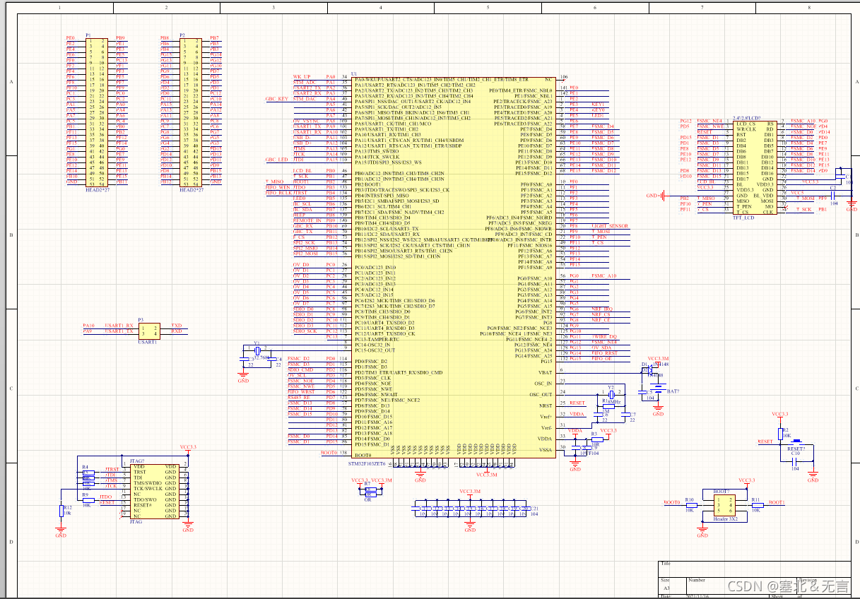正点原子stm332f103zet6精英版原理图仿制pcbstm32f103zet6原理图 Csdn博客