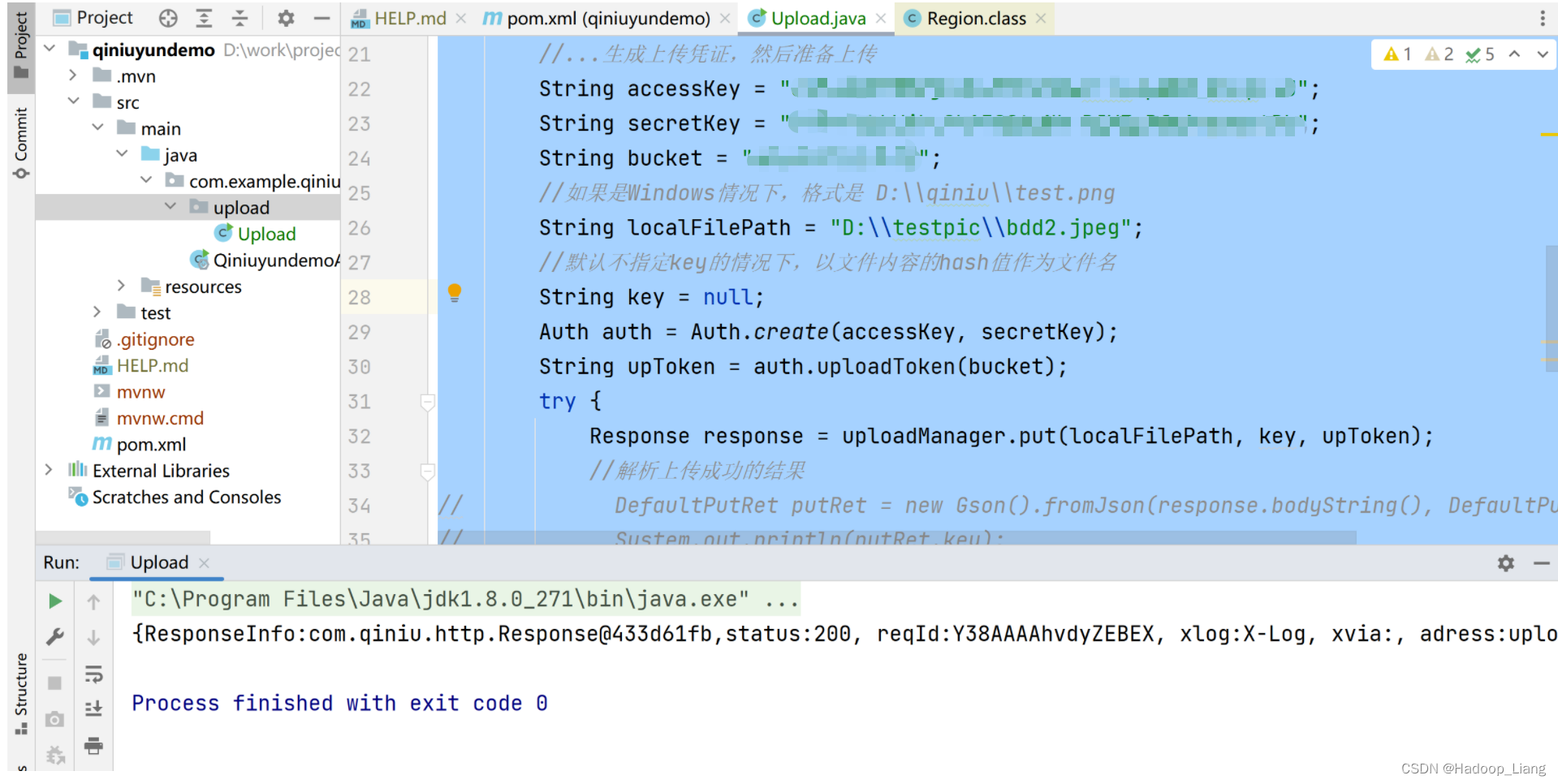 七牛云 OSS 文件上传demo_七牛云oss开发文档-CSDN博客
