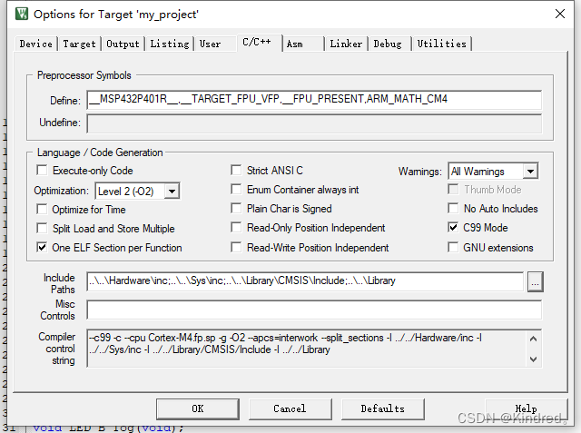 MSP432学习01--新建keil空工程_msp432教程-CSDN博客