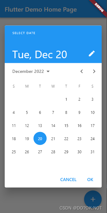 【flutter】【日期选择框】datepickerdialog，showtimepicker和cupertinodatepicker
