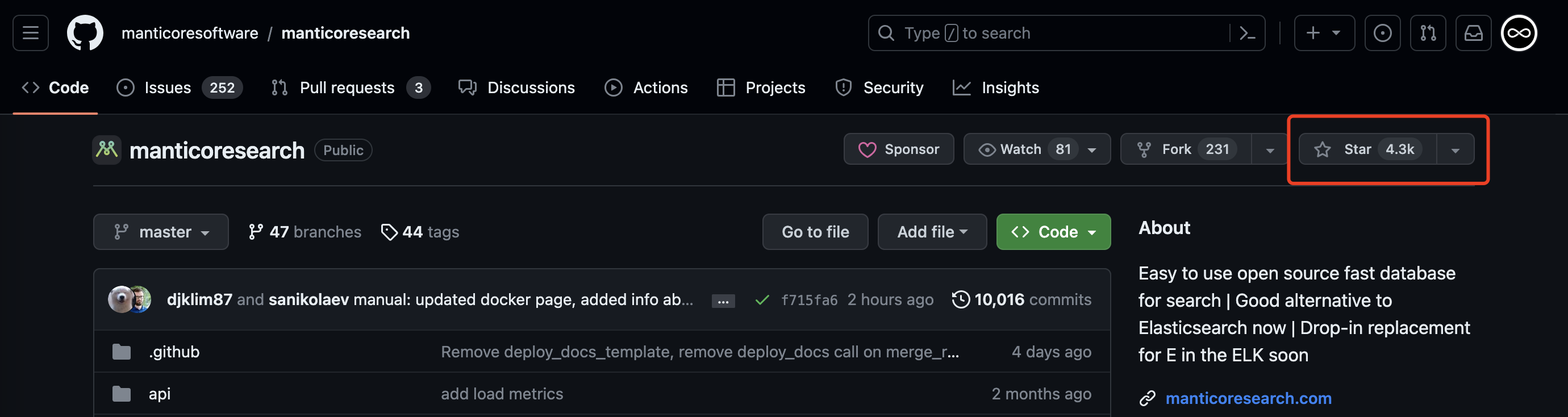 号称取代 Elasticsearch，太猛了！_manticore search java-CSDN博客