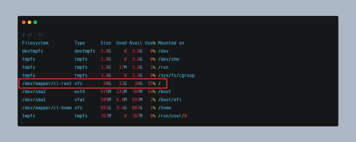 CentOS 系统根目录 /dev/mapper/cl-root 100% 耗尽的解决方案_centos-root占用百分百-CSDN博客