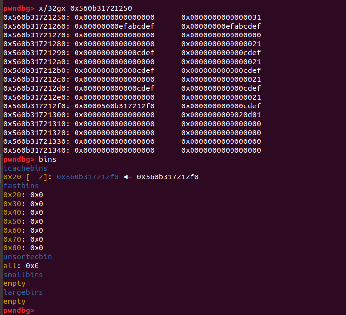 ciscn_2019_final_2（合并为unsortbin，doublefree）-CSDN博客