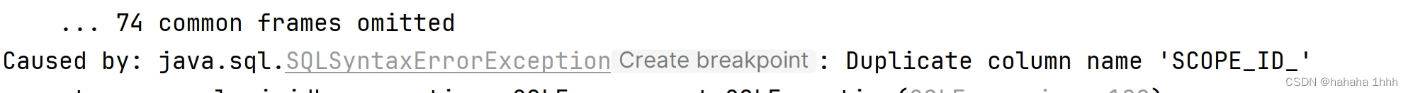 Flowable启动报错，FlowableException: couldn‘t create db schema: alter table ACT_RU_VARIABLE_couldn't ...