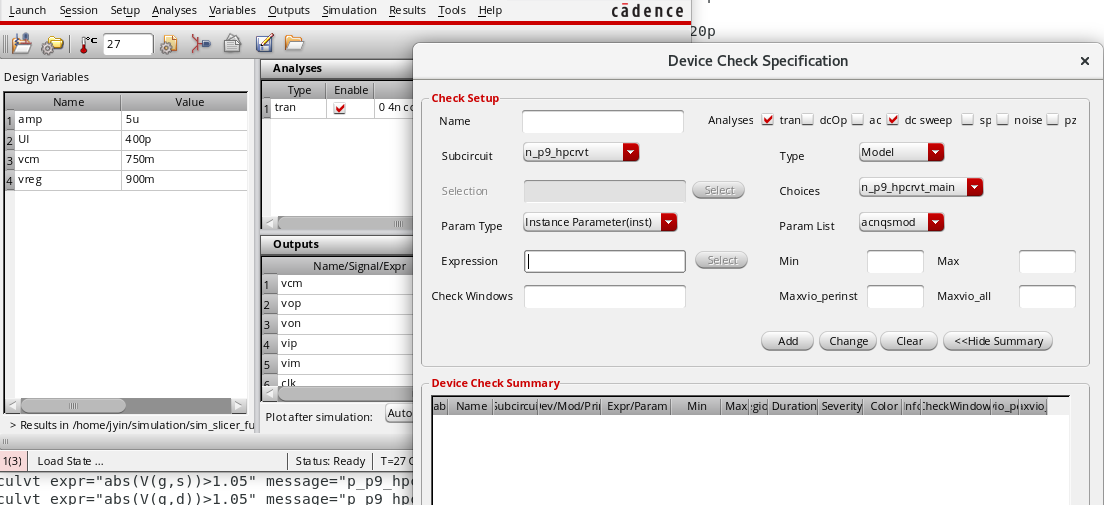使用cadence spectre 的device check来检查电路晶体管的stress (over voltage)_cadence ...