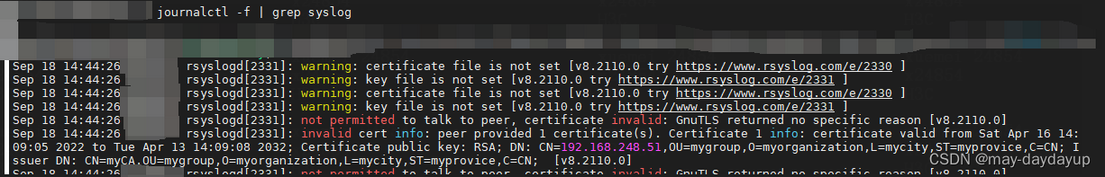 【rsyslog系列】Rsyslog TLS证书制作-CSDN博客
