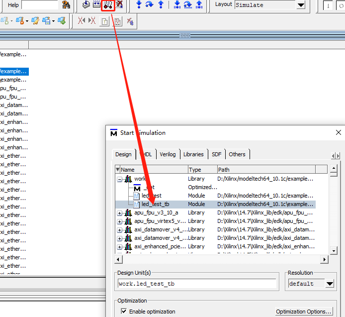 ISE软件及Modelsim入门篇_顶层文件和tb文件的区别在哪-CSDN博客
