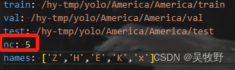 【YOLOv5报错】AssertionError: Label class 4 exceeds nc=4 in /xxxxxx解决方法_是实际标签类别数和自己设定的不同,如,此处是设定nc为1 ...