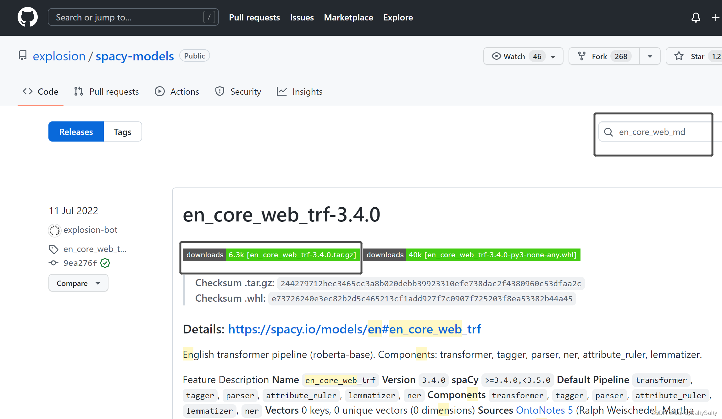 安装spacy以及其中的de_core_news_md、en_core_web_md_如何下载spacy中de-CSDN博客