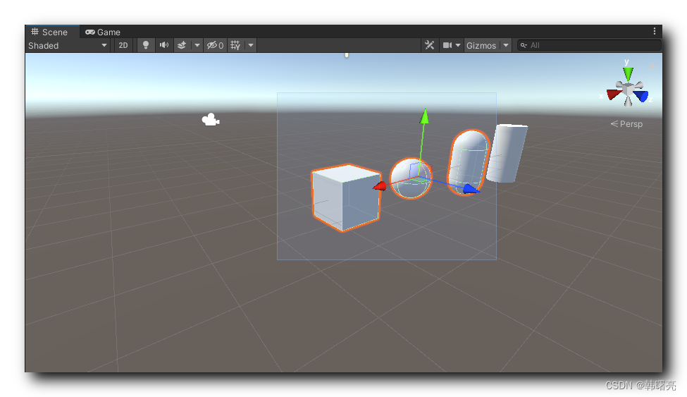 【unity3d】游戏物体操作 ④ 选中多个游戏物体操作 复制选中物体 聚焦选中物体 激活、禁用选中物体 对齐选中物体