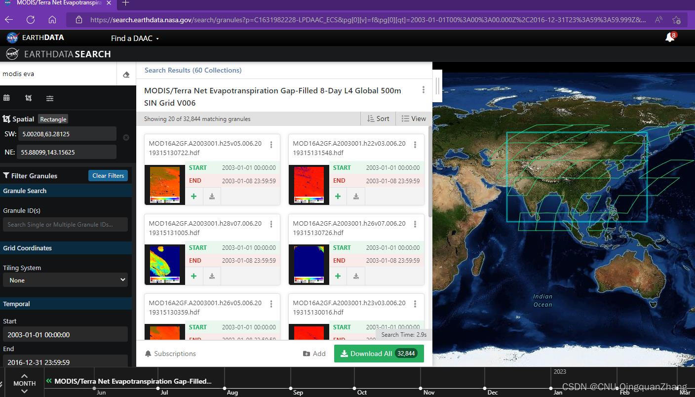 MODIS MOD16A2 download using python----0_mod16a2gf下载-CSDN博客