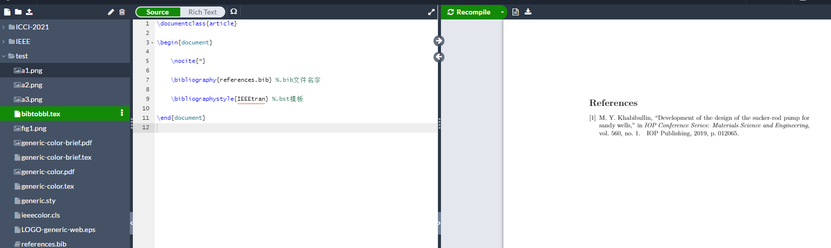 Overleaf will refer to the format BIB to BBL (BIBITEM) - Programmer Sought