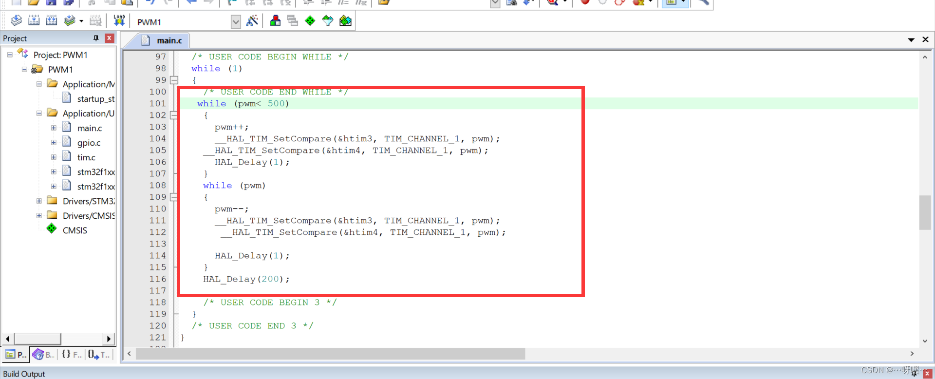 【嵌入式07 2】stm32f103c8t6开发板下通过tim3和tim4输出pwm波形实现2个 Led呼吸灯的效果 Stm32f103c8t6 Tim3 Csdn博客