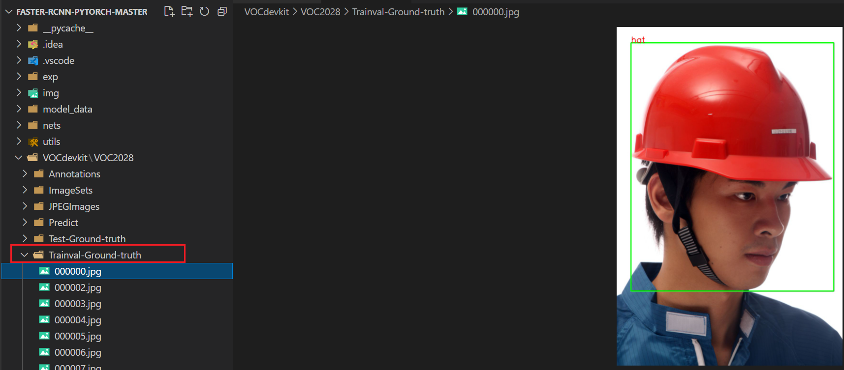 基于Faster-rcnn的安全帽检测（使用Colab进行训练）_voc2028-CSDN博客