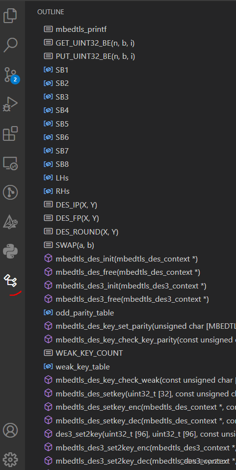 VSCODE-如何让Outline里列出更多函数和变量_vscode outline-CSDN博客