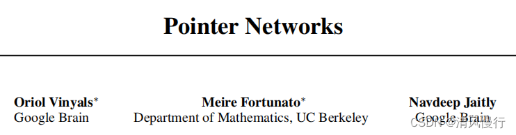pointer network指针网络-CSDN博客