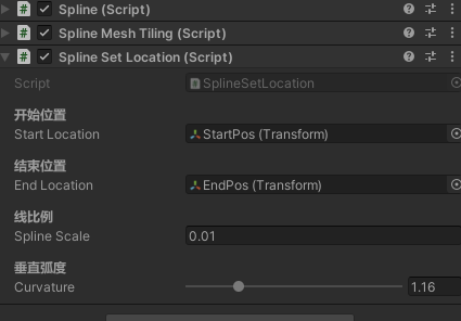 Unity 3D SplineMesh样条线工具扩展，链条制作,履带转动，绳子制作，调整弯曲度及一些好用的示例_unity splines-CSDN博客