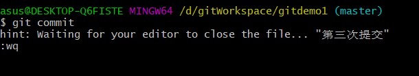 [Git]commit时出现hint: Waiting for your editor to close the file...-CSDN博客