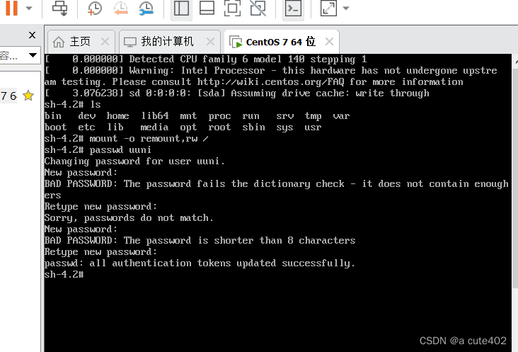 关于“CentOS7：sorry,that didn‘t work.please try again！”提示解决办法_centos sorry that didn't work-CSDN博客