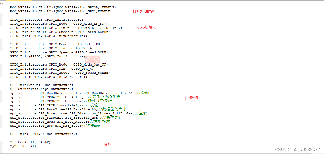 Stm32硬件spi的学习stm32硬件spi配置 Csdn博客