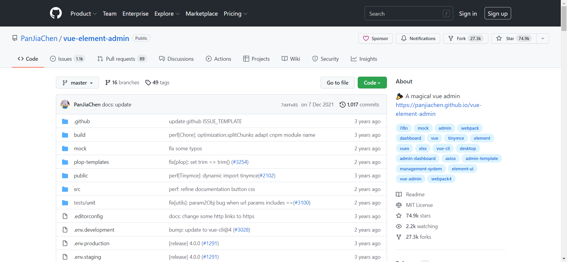 8. vue-element-admin下载安装_vueadmintemplate官网下载_「已注销」的博客-CSDN博客