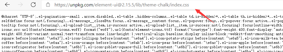 cdn引入element，使用element自带的icon图标_element-icons.ttf-CSDN博客